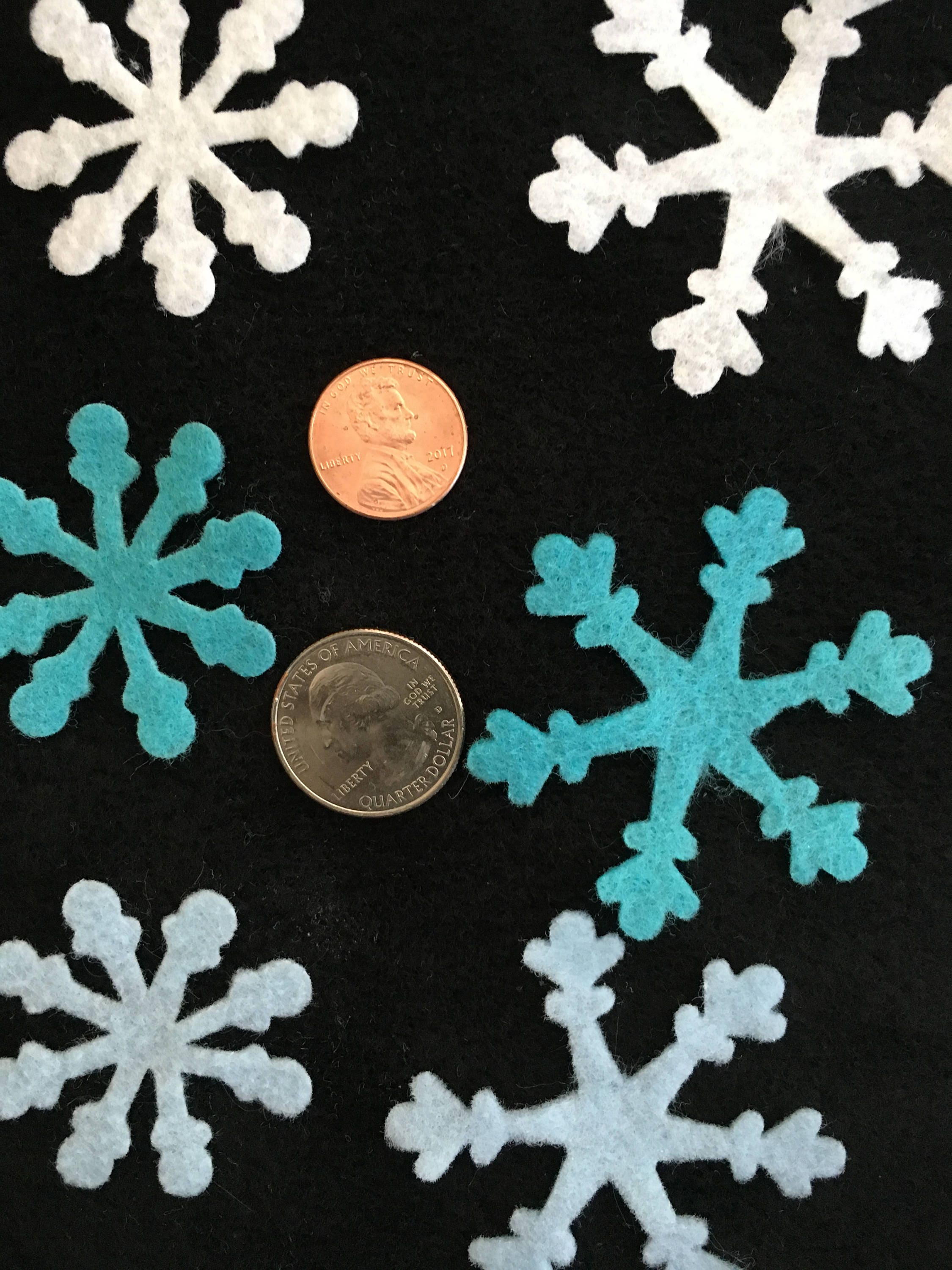 Frozen Inspired Felt Snowflakes-2 Styles Felt - Etsy