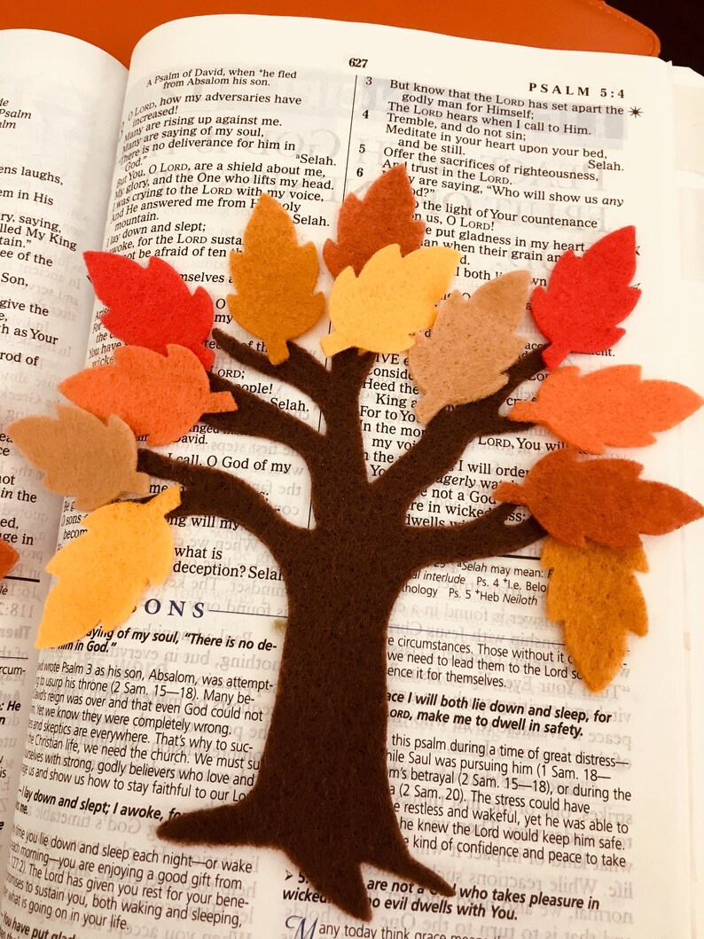 Felt Fall Tree Kit-tree-autumn Leaves-die Cut Craft - Etsy