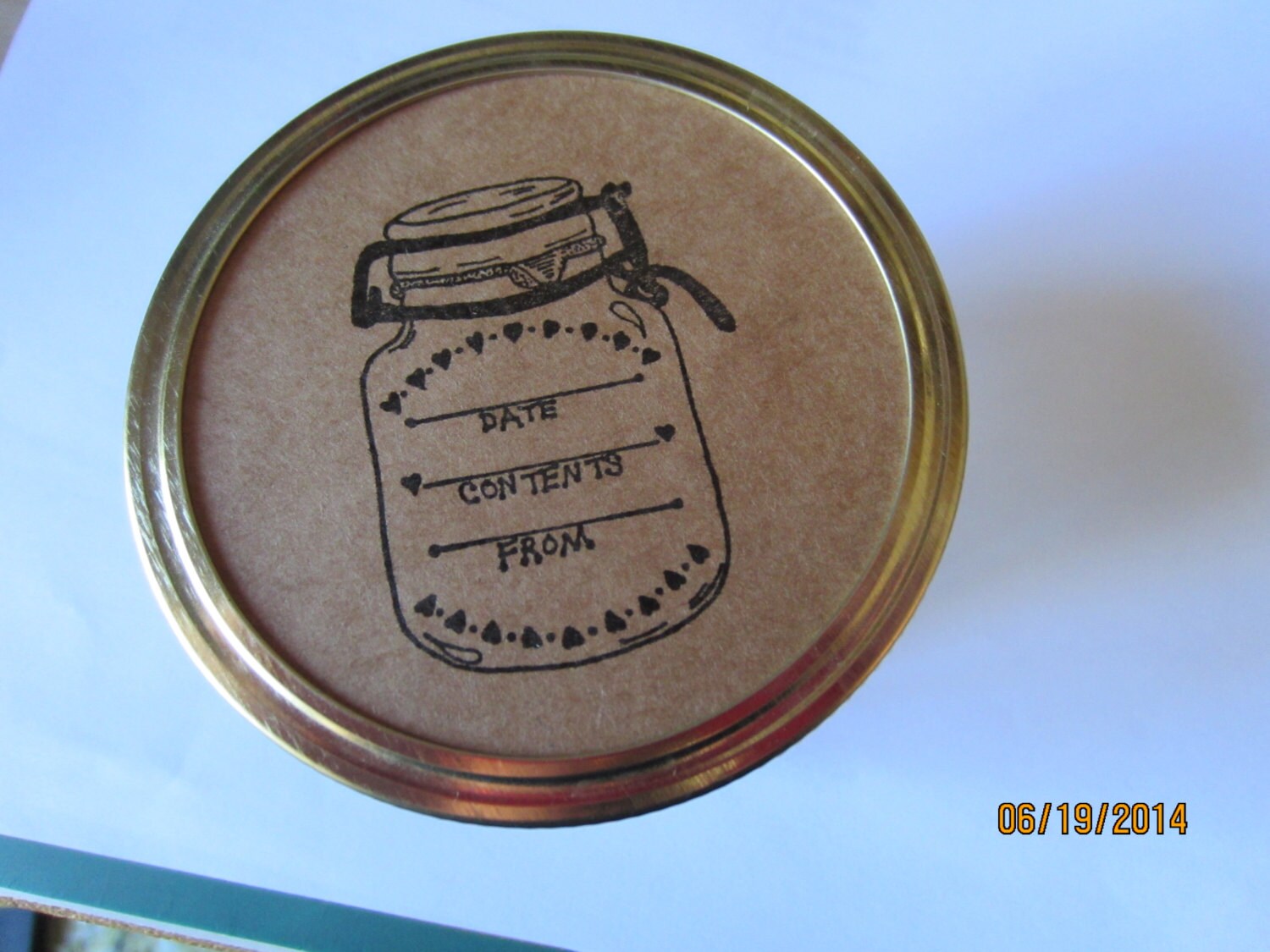 Wide Mouth Mason Jar Stickers-canning Jar Labels- Circle Kraft Colored ...