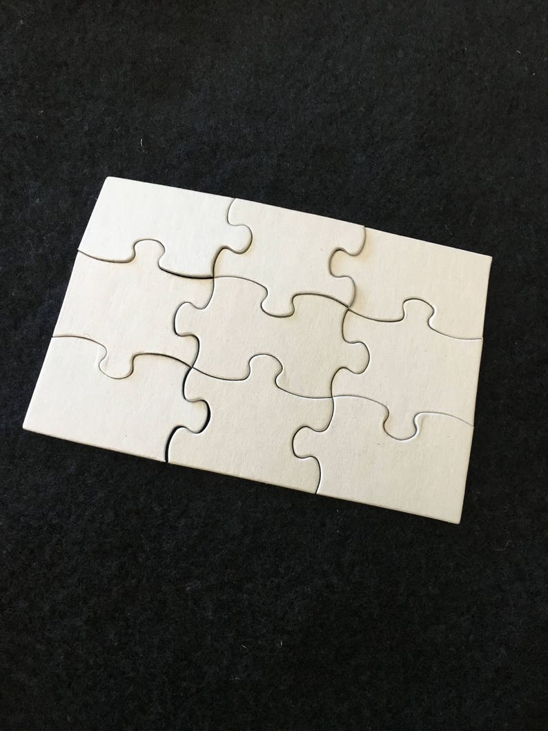 DIY Jigsaw Puzzle Kit-Chipboard Puzzle Shapes-4x6 | Etsy