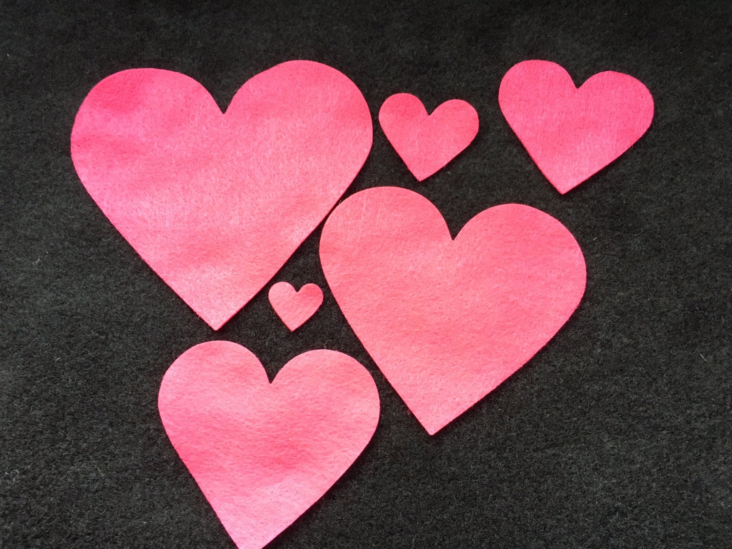 Felt Heart Shapes in 6 Sizes-diy Kits for Valentine's | Etsy