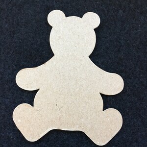 Teddy Bear Blanks-diy Chipboard-alterable Large Chipboard Teddy Bear ...