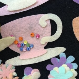 DIY Felt Tea Cup Ornament Kit-gift Card Holder-holiday Crafts-"make It ...