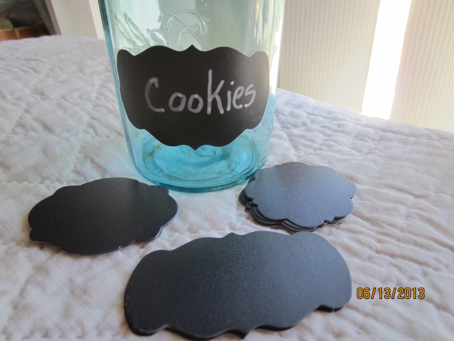 DIY Chalkboard Vinyl Sticker Kit-chalkboard Stickers-white | Etsy