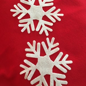 Felt Snowflake2-Five Inch Classic Snowflake-Die Cuts-Winter | Etsy