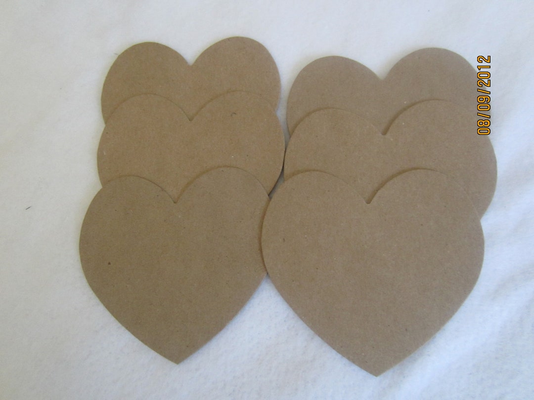 DIY Large Heart Chipboard Shape-blank Chipboard Heart-rustic Weddings ...