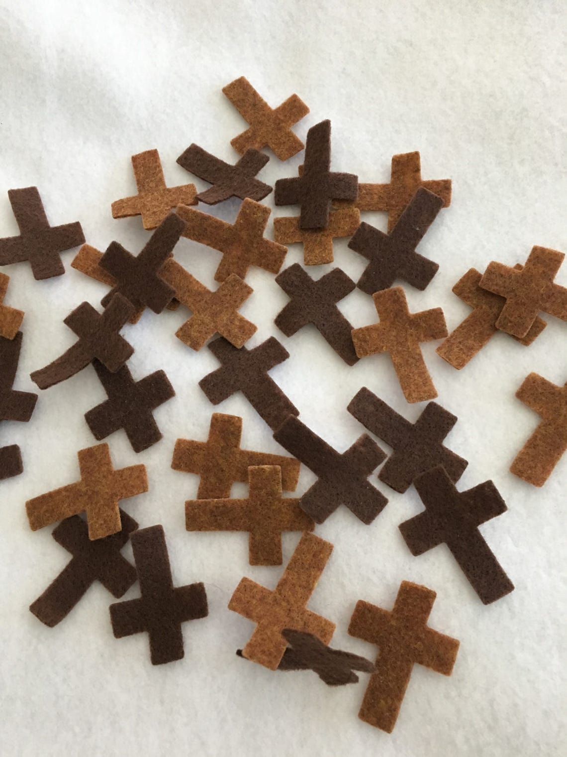 Felt Crosses-felt-fetti Cross Shapes-die Cut Cross-sunday - Etsy