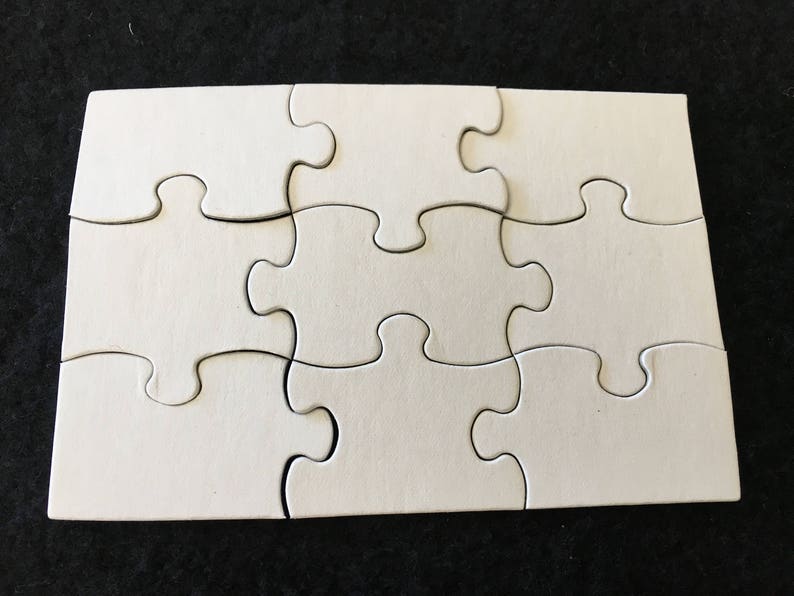 DIY Jigsaw Puzzle Kit-Chipboard Puzzle Shapes-4x6 | Etsy