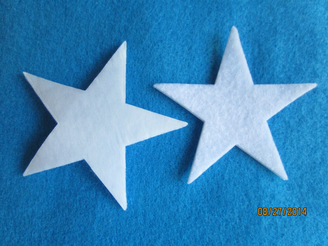 2.5 Inch Adhesive Backed Felt Stars-iron on Felt Stars- Quilting-fabric ...