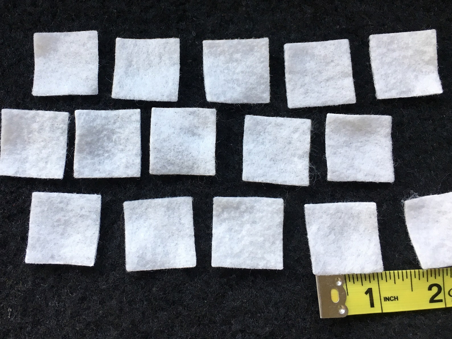 50-mini Felt Squares-wax Dipping Squares-1 Inch Square-hair - Etsy