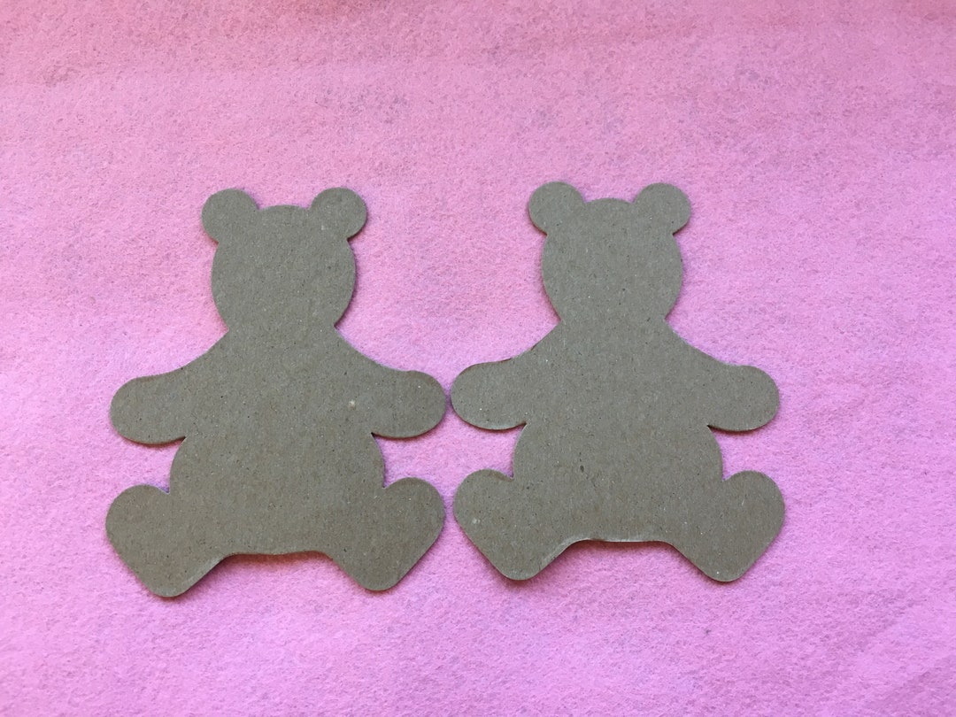 Teddy Bear Blanks-diy Chipboard-alterable Large Chipboard Teddy Bear ...