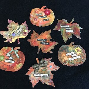 Handmade Magnets-leaf & Pumpkin Shape Magnets-farmhouse Style ...