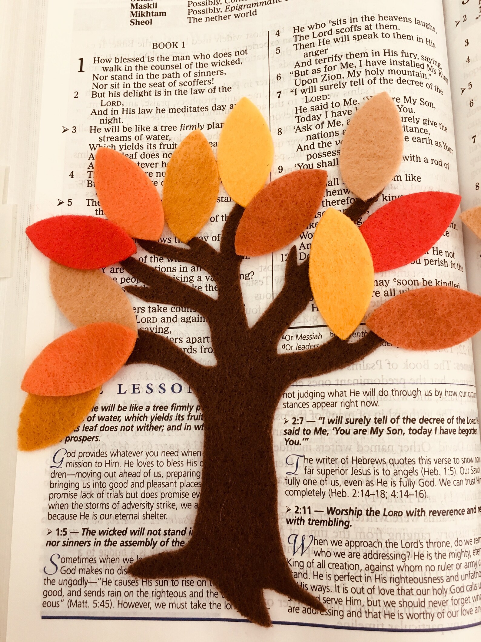 Felt Fall Tree Kit-tree-autumn Leaves-die Cut Craft - Etsy