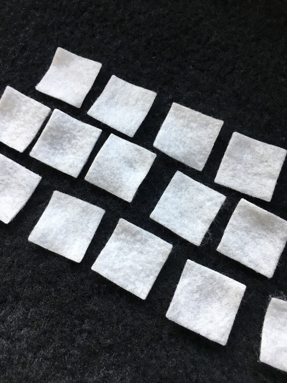 50-mini Felt Squares-wax Dipping Squares-1 Inch Square-hair | Etsy