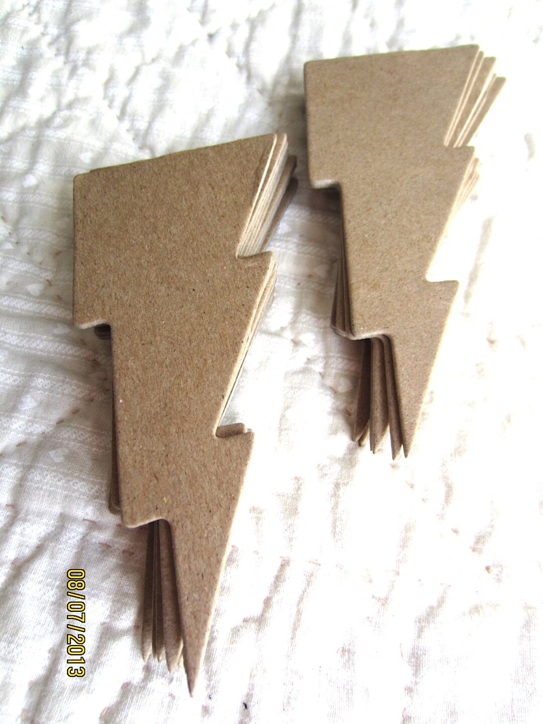 Chipboard Lightning Bolt Cutouts: DIY Superhero Party Decor - Etsy