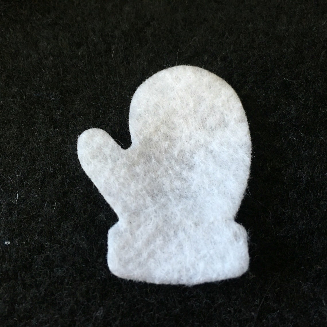 Felt White Mittens-wax Dipping Mittens-mitten Die Cuts-pre Cut Mittens ...