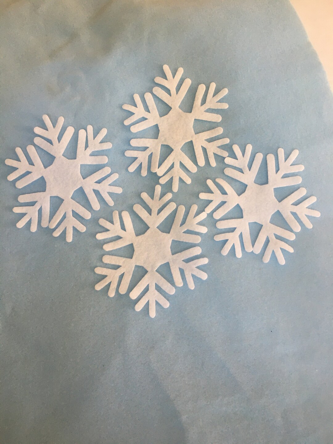 Felt Snowflake #2- Die Cuts-winter Snowflakes- Cut Out Felt Pieces ...