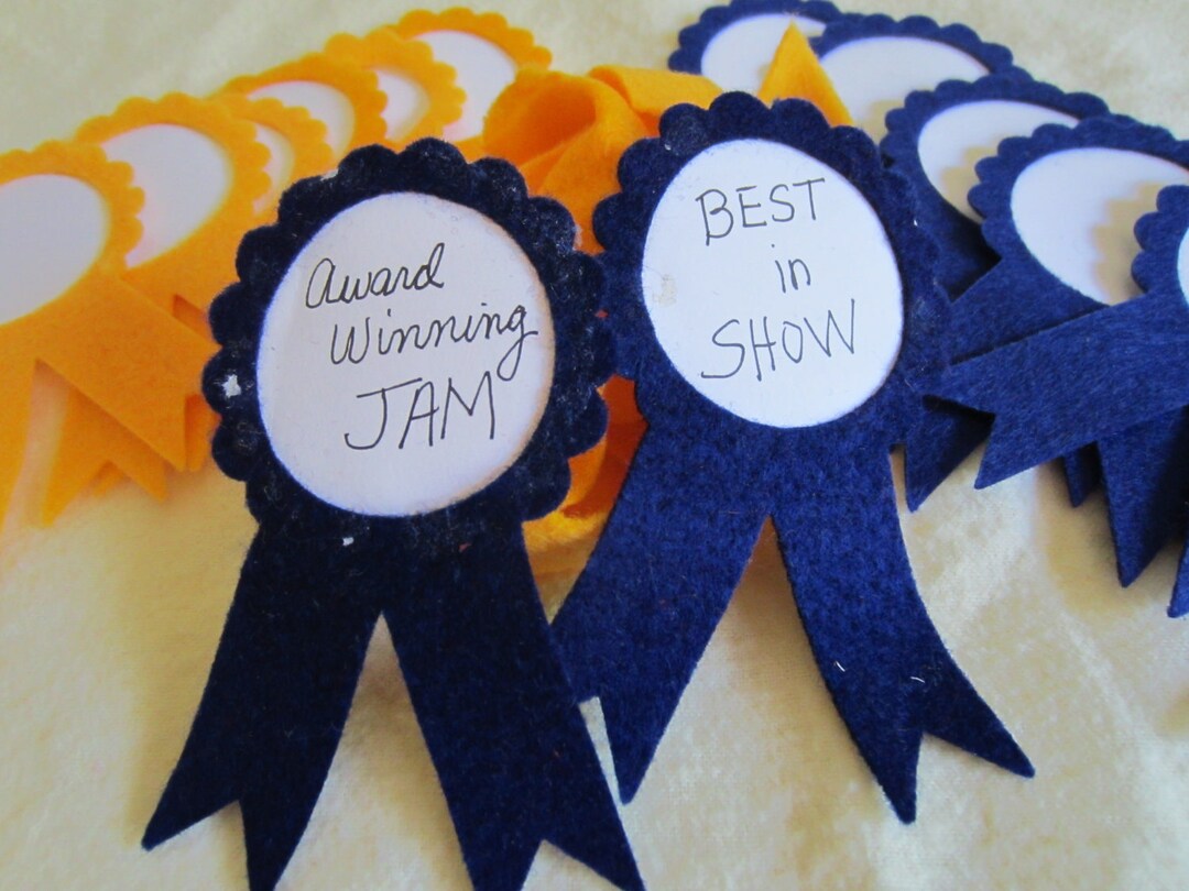 Felt Award Ribbons: Blue and Gold DIY Kit - Etsy