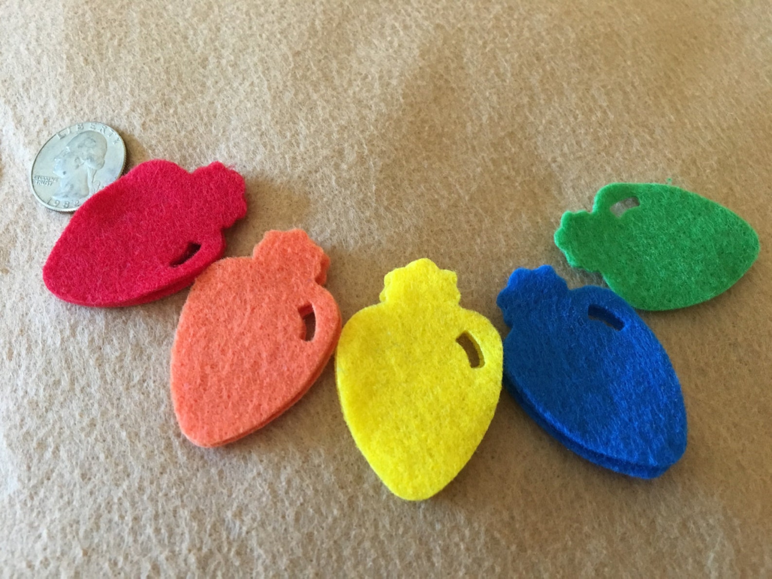 Felt Small Christmas Light Bulbs-diy Kits Holiday Parties-christmas ...