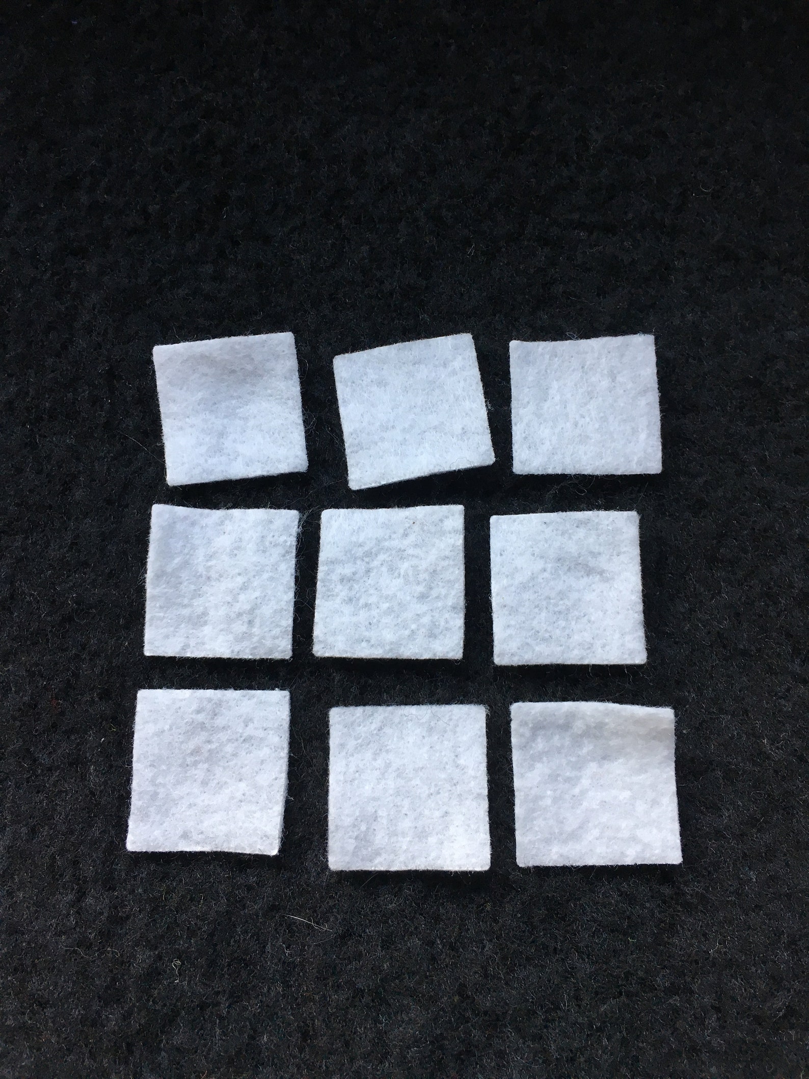 50-mini Felt Squares-wax Dipping Squares-1 Inch Square-hair | Etsy