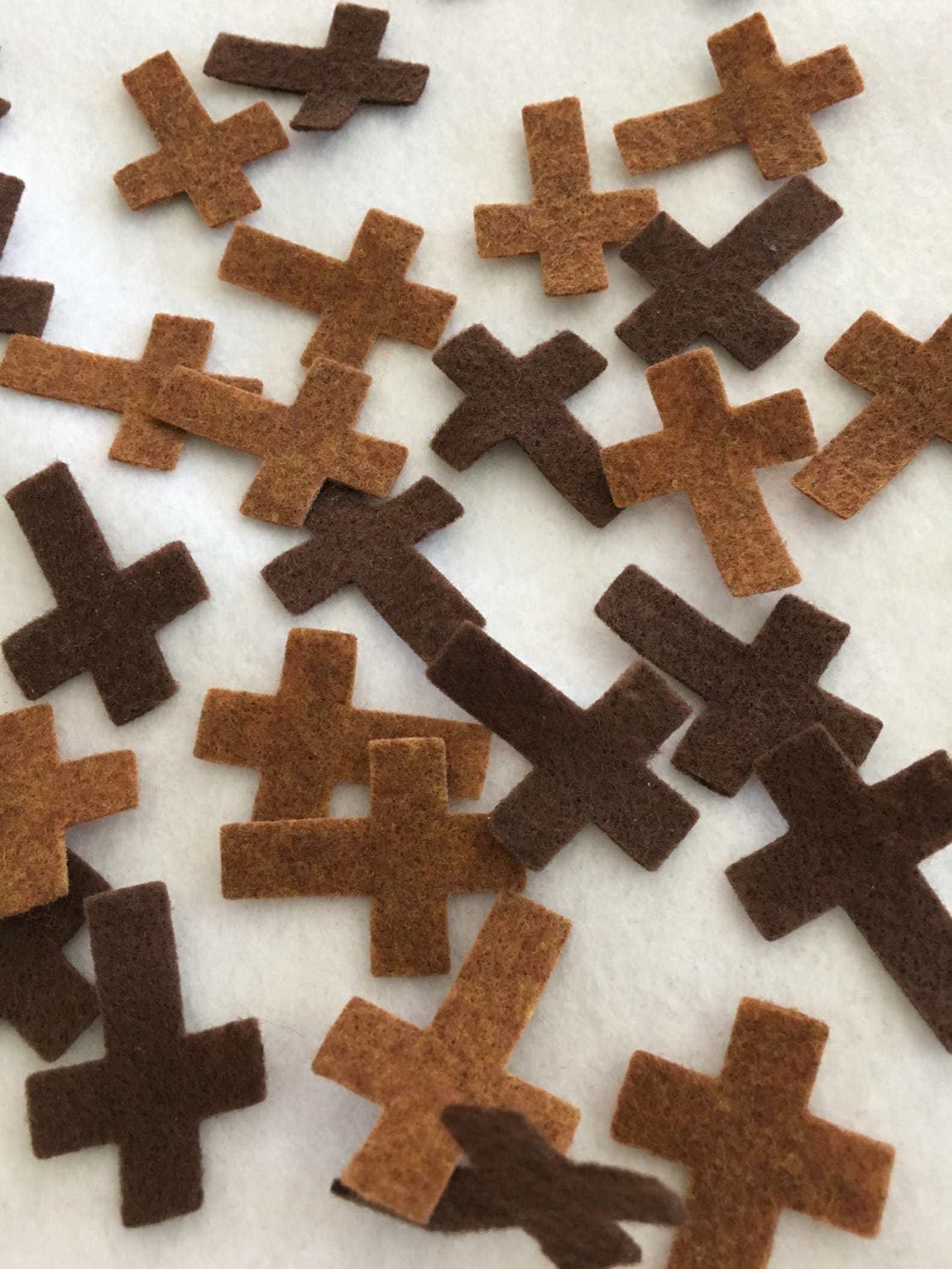 Felt Crosses-felt-fetti Cross Shapes-die Cut Cross-sunday - Etsy