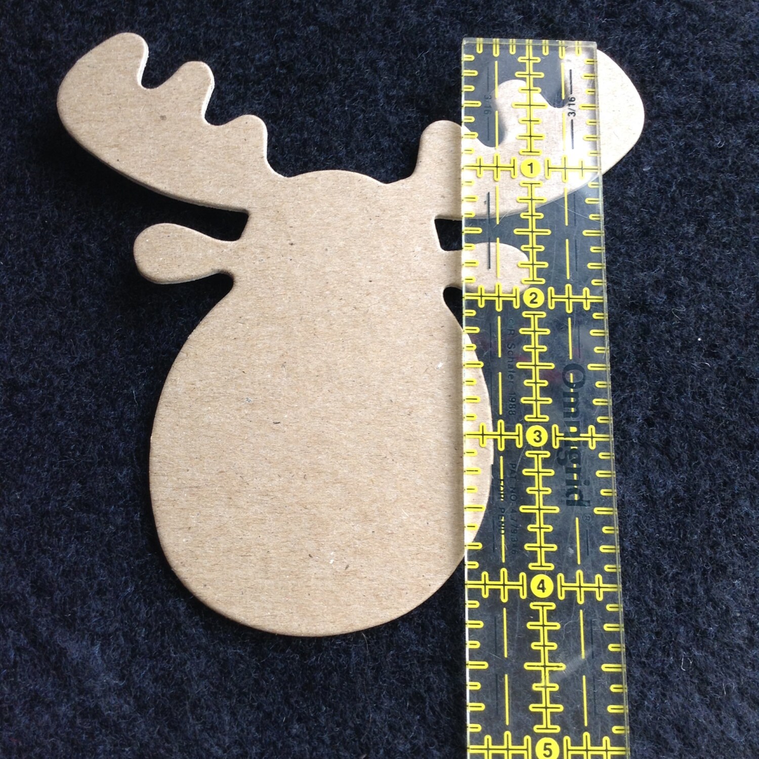 Chipboard Moose Head-diy Woodland | Etsy