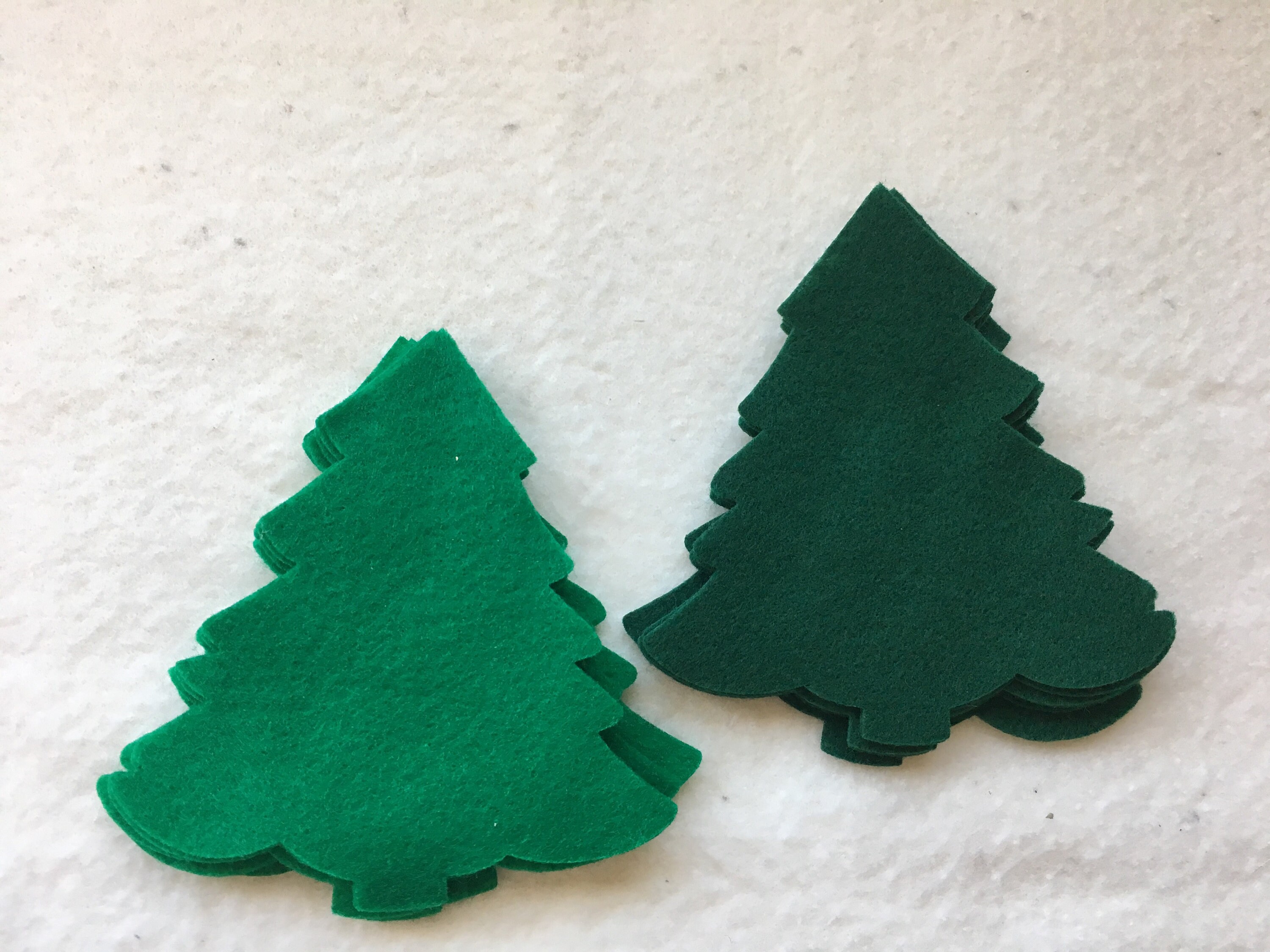 DIY Felt Christmas Trees Ornaments-evergreen Trees Die Cuts-christmas ...