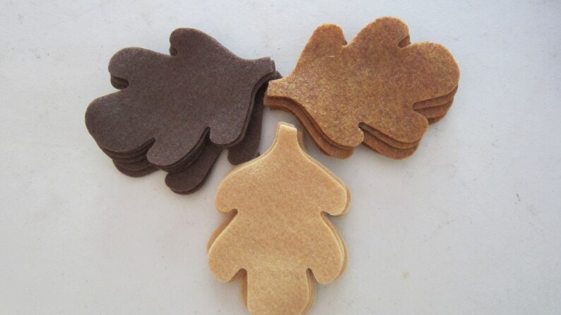 DIY Felt Oak Leaves-Felt Oak Leaf Die Cuts-Quiet Book Shapes | Etsy