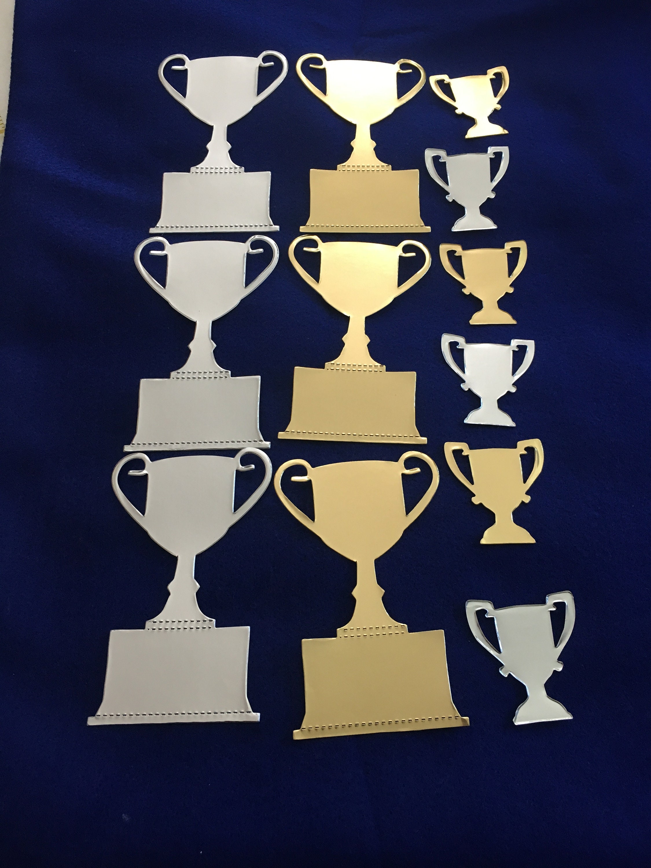 Materials Trophy Stickers-Gold & Silver Trophies-World Cup Trophy ...