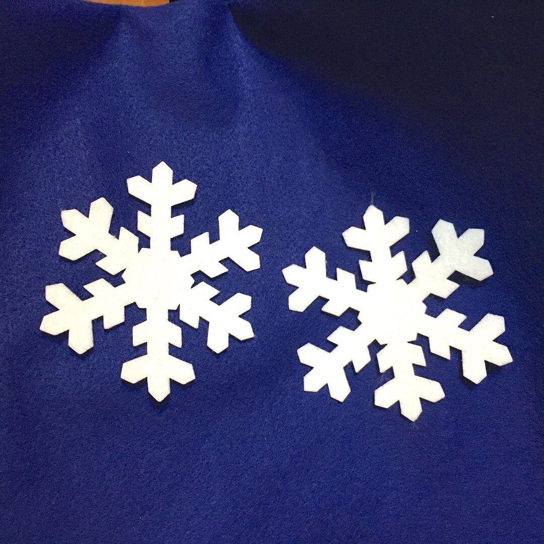 Snowflake 4inch -die Cut Snowflakes-white Glitter Snowflakes-bulletin ...