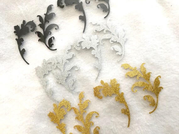 Glitter Paper Scrolls-finials Paper Crafting-card | Etsy