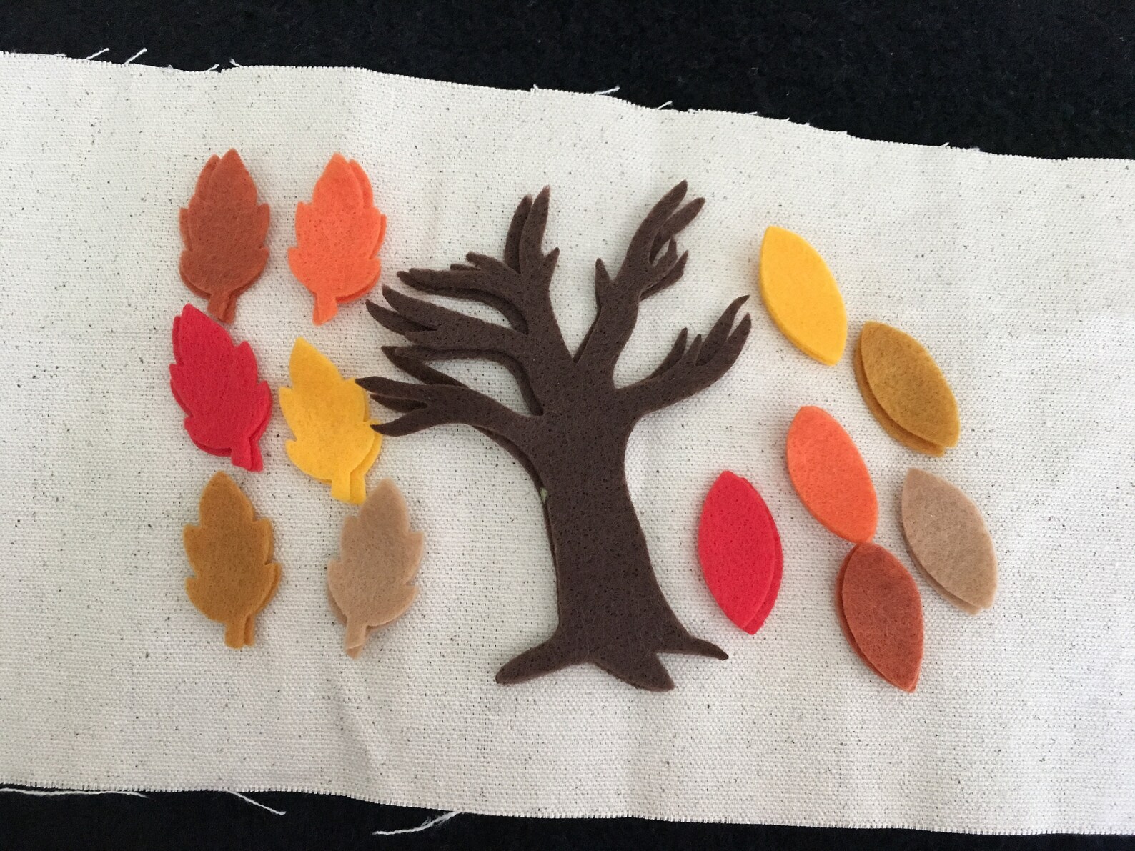 Felt Fall Tree Kit-tree-autumn Leaves-die Cut Craft - Etsy