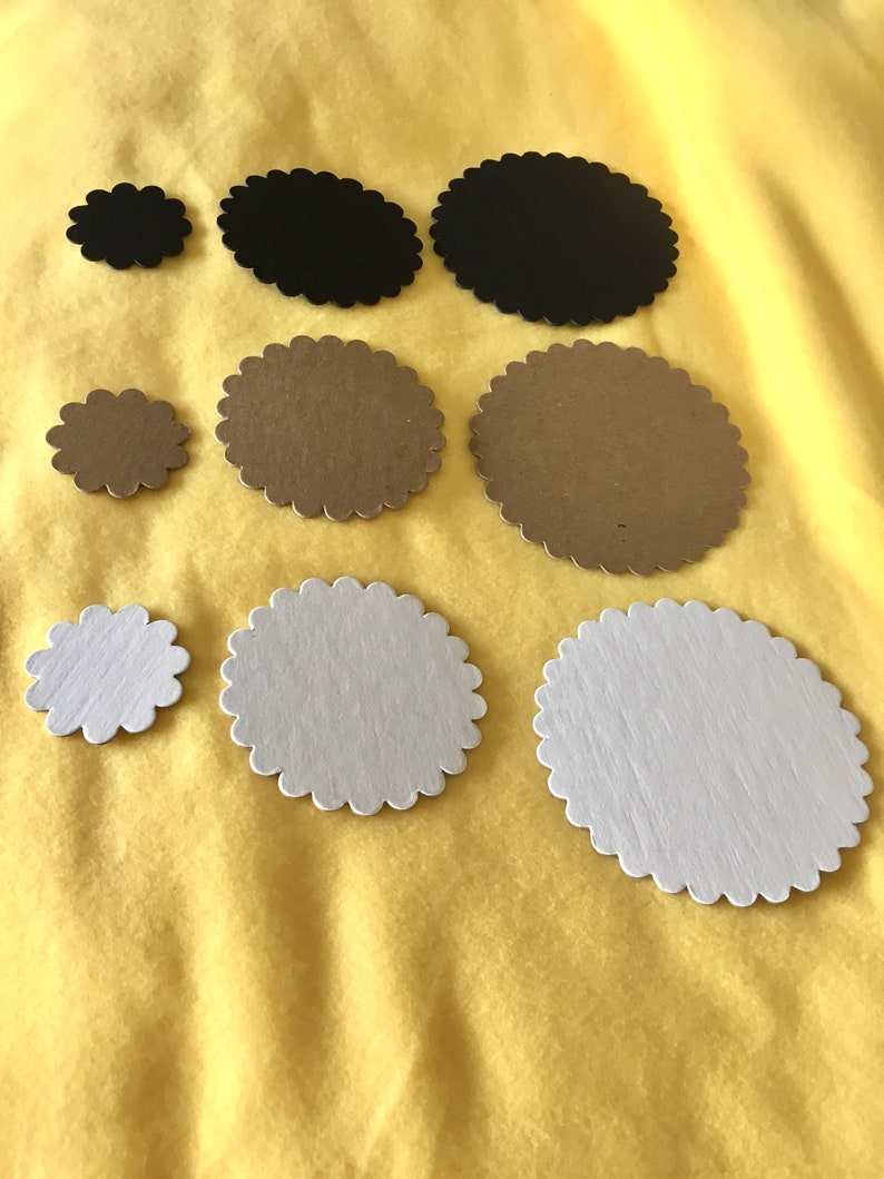 Scallop Circle Paperdie Cuts-3 Different Size Circle | Etsy