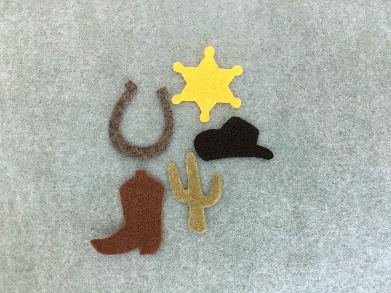 Rodeo Cowboy Felt Shapes-western Parties Favors-cowboy - Etsy