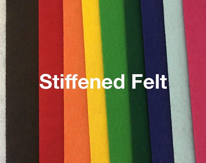 Stiffened Felt Sheets: 9x12 Crafting Felt, Made in USA - Etsy