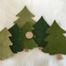 Wool Felt Trees-applique-penny Rug- Primitive Stitching Quilting ...