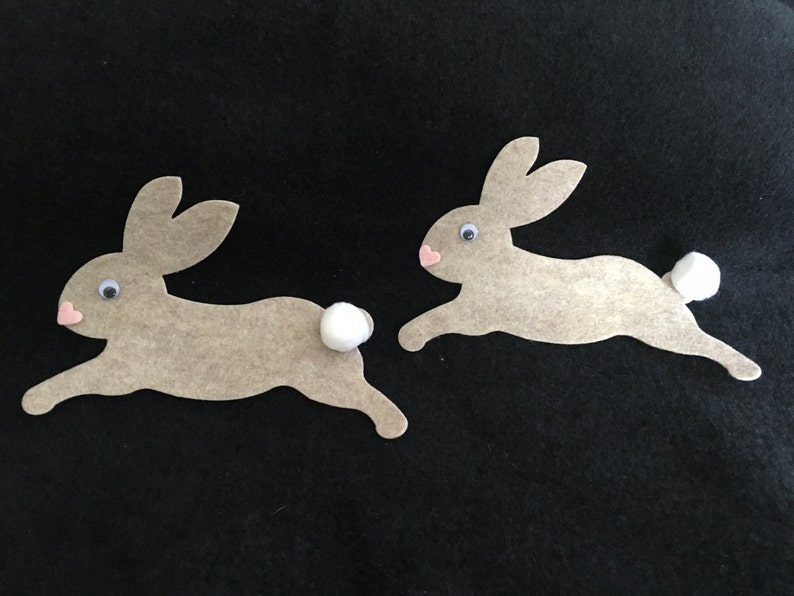 Cotton Tail Bunny Rabbit Kitdiy Easter Decorations-felt | Etsy