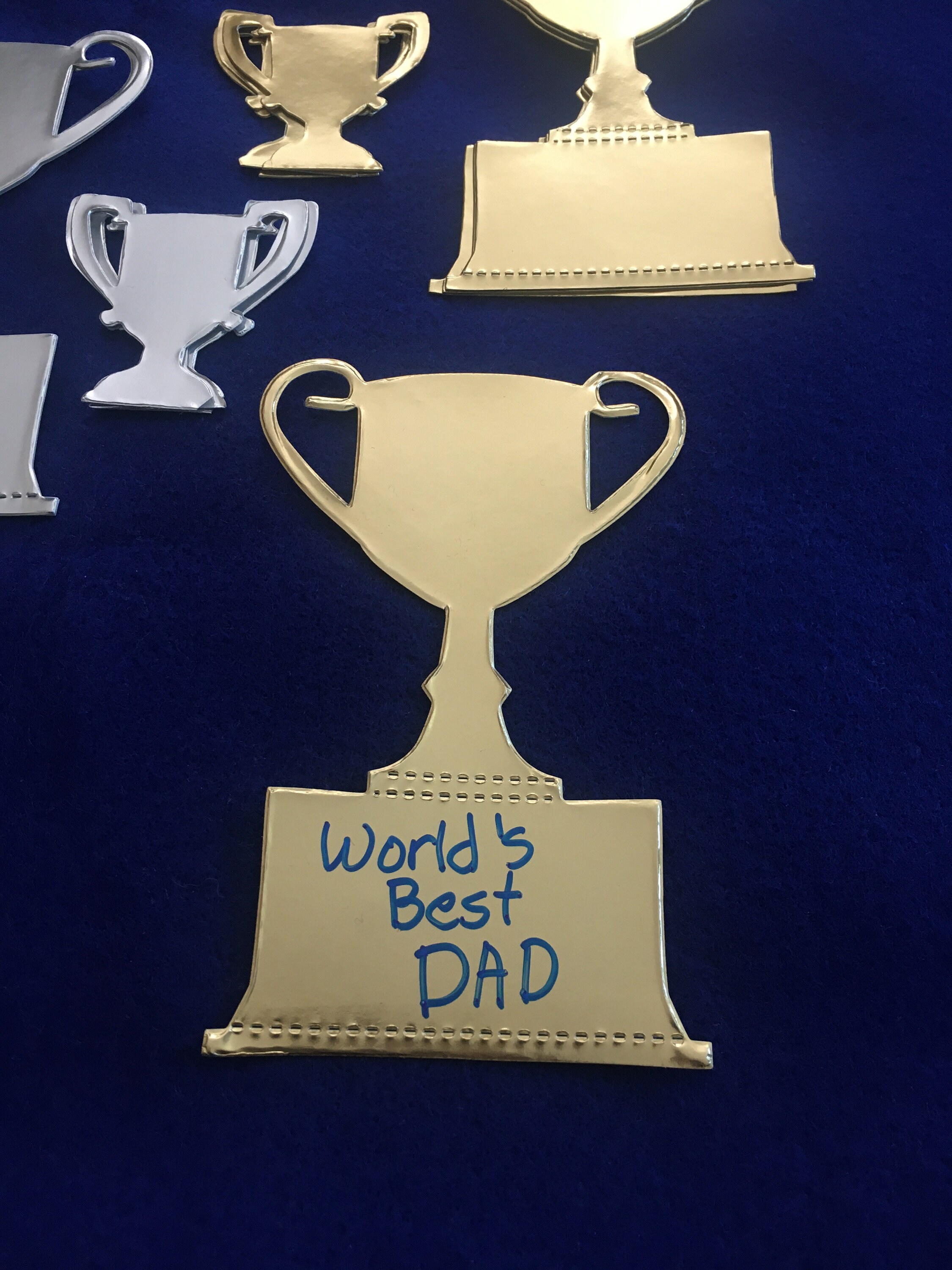 Materials Trophy Stickers-Gold & Silver Trophies-World Cup Trophy ...