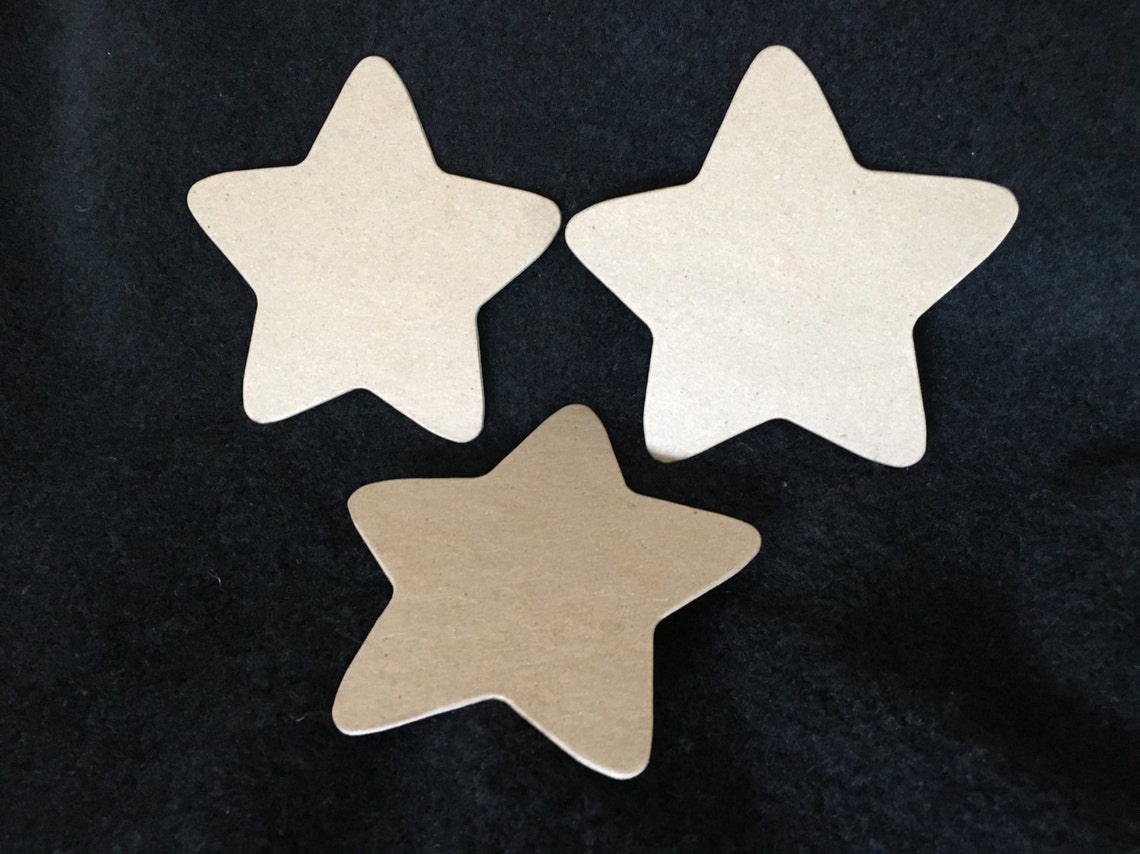 DIY Large Puffy Star Chipboard Shape-blank Chipboard Star-teachers ...