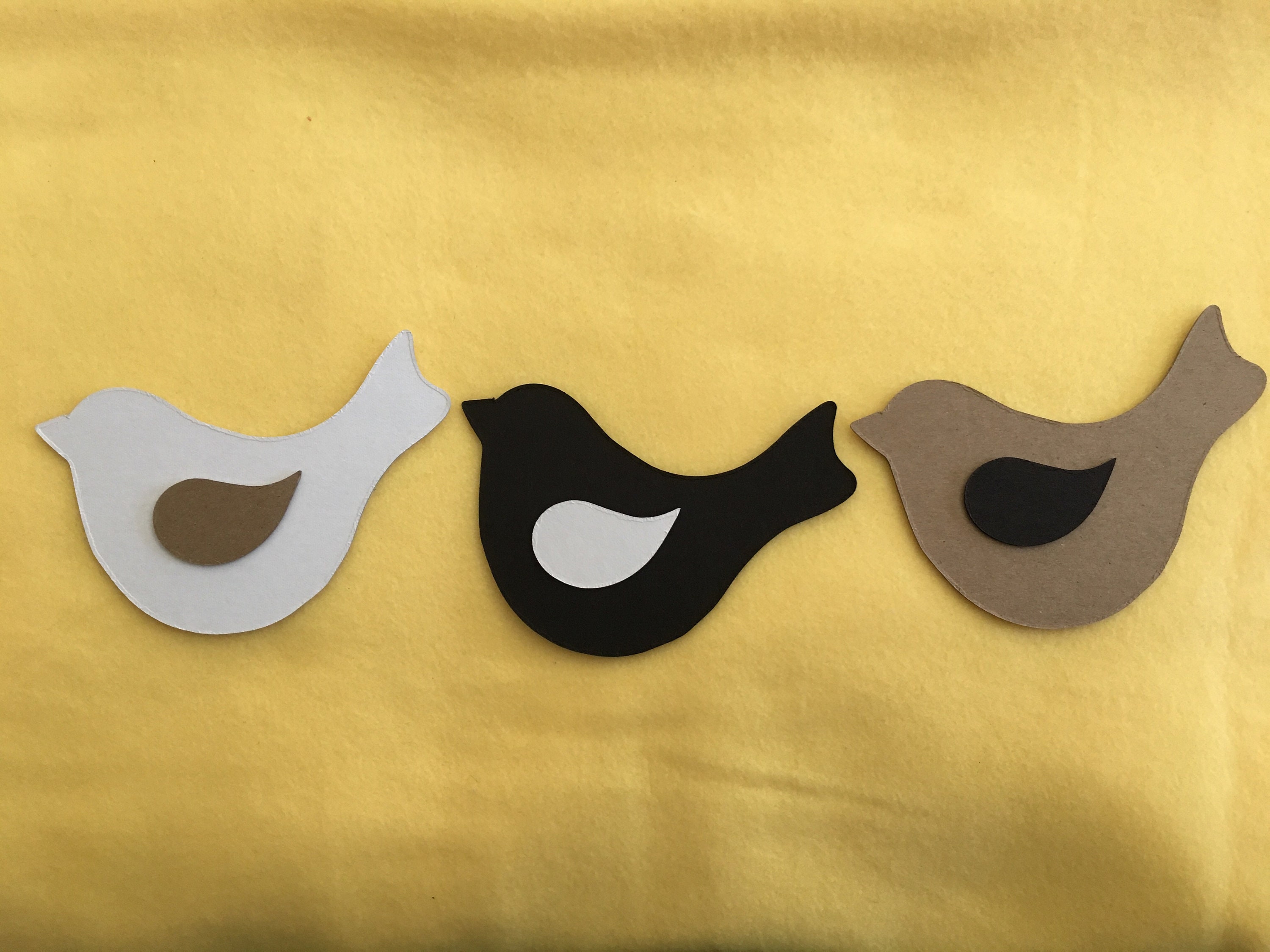 Bird Shaped Chipboard- Blank Bird Shapes-unfinished Die Cut Chipboard ...