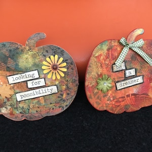 Handmade Magnets-leaf & Pumpkin Shape Magnets-farmhouse Style ...