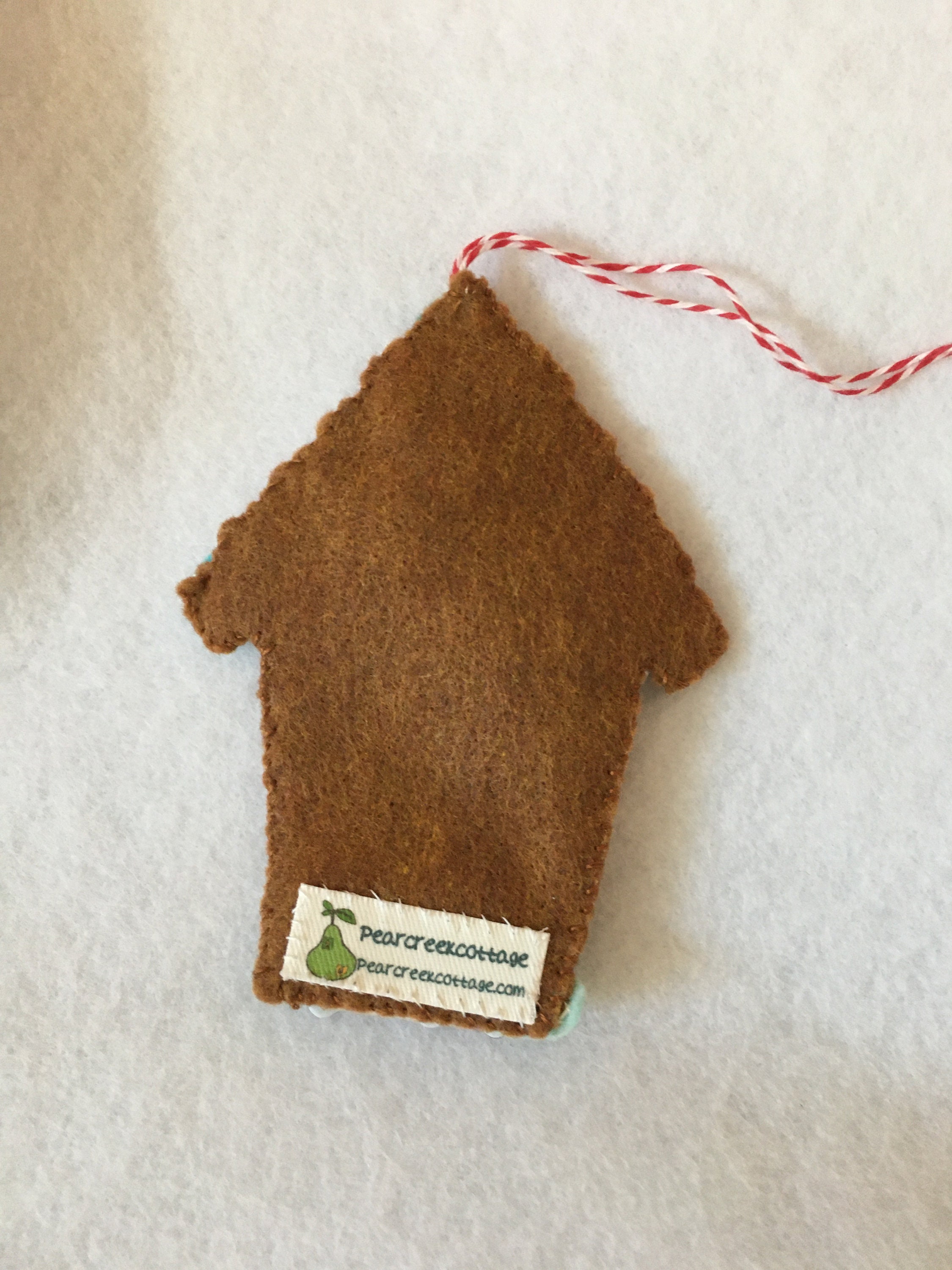 DIY Felt Gingerbread House Ornament Kit: Christmas Holiday Craft - Etsy