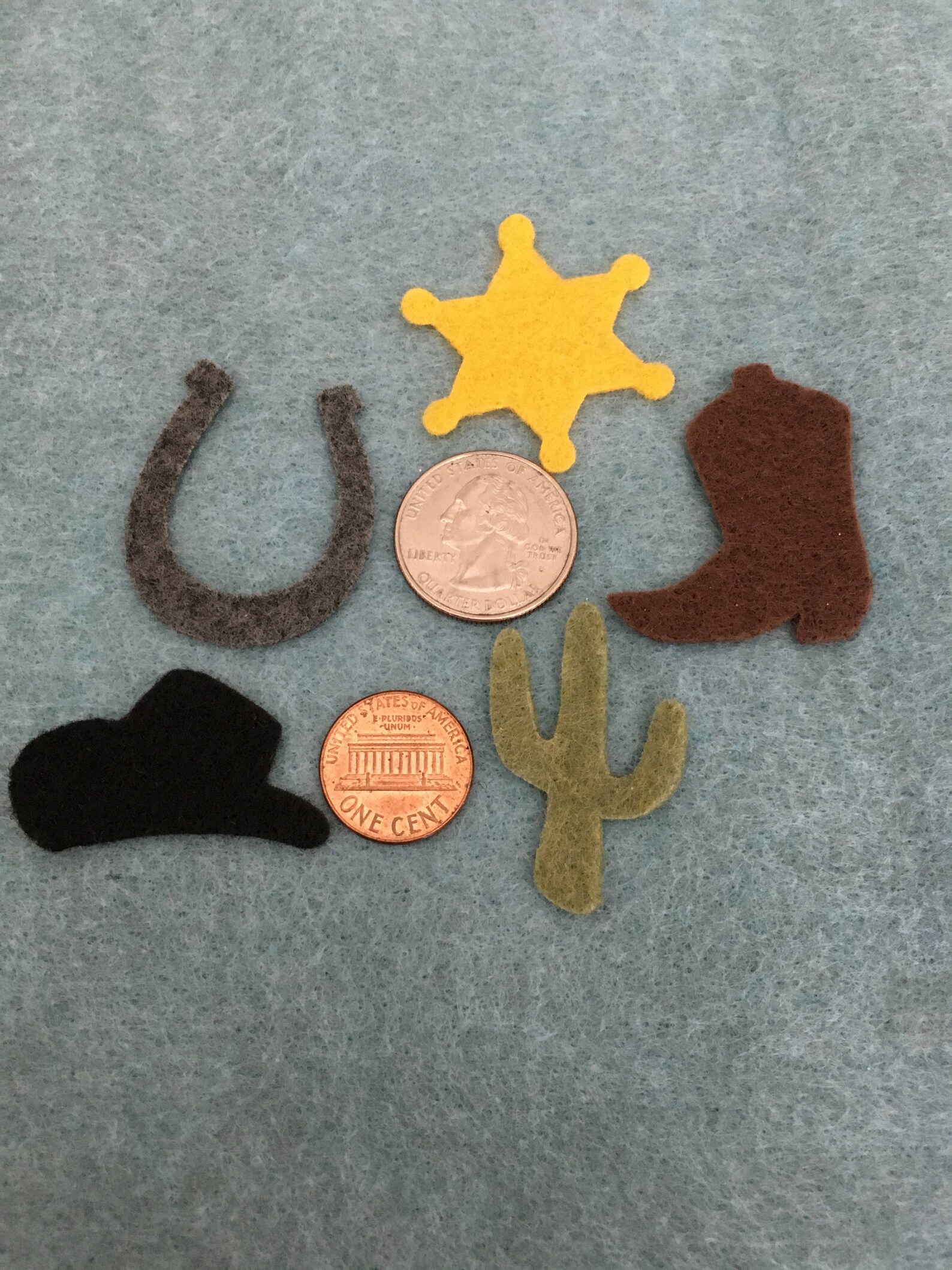 Rodeo Cowboy Felt Shapes-western Parties Favors-cowboy Decorations ...