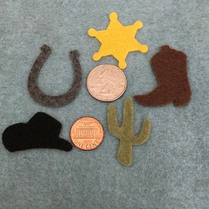Rodeo Cowboy Felt Shapes-western Parties Favors-cowboy Decorations ...