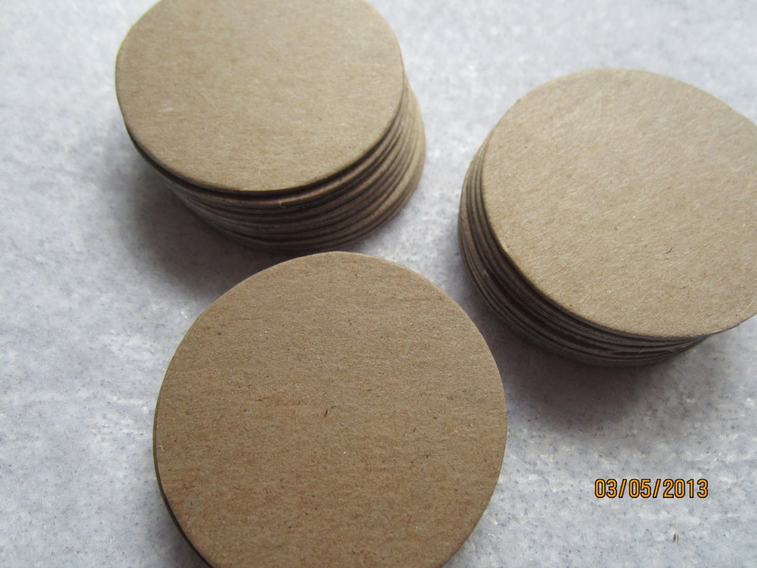 2" Chipboard Circle Die Cuts-circles Blanks-unfinished-chipboard ...