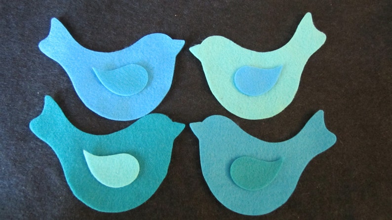 Felt Bird Die Cuts-bird Cutouts-spring Decor-planner Accessory ...
