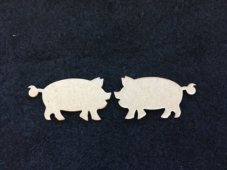 Pig Blanks-diy Chipboard-alterable Chipboard | Etsy