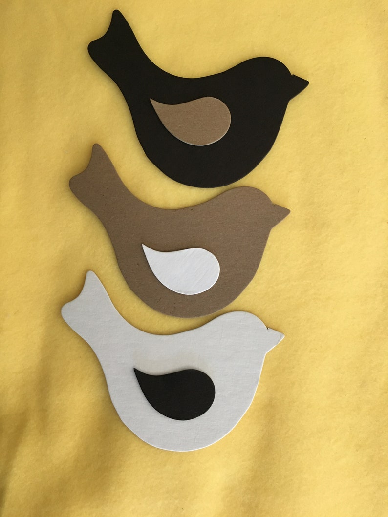 Bird Shaped Chipboard Blank Bird Shapes-unfinished Die Cut - Etsy
