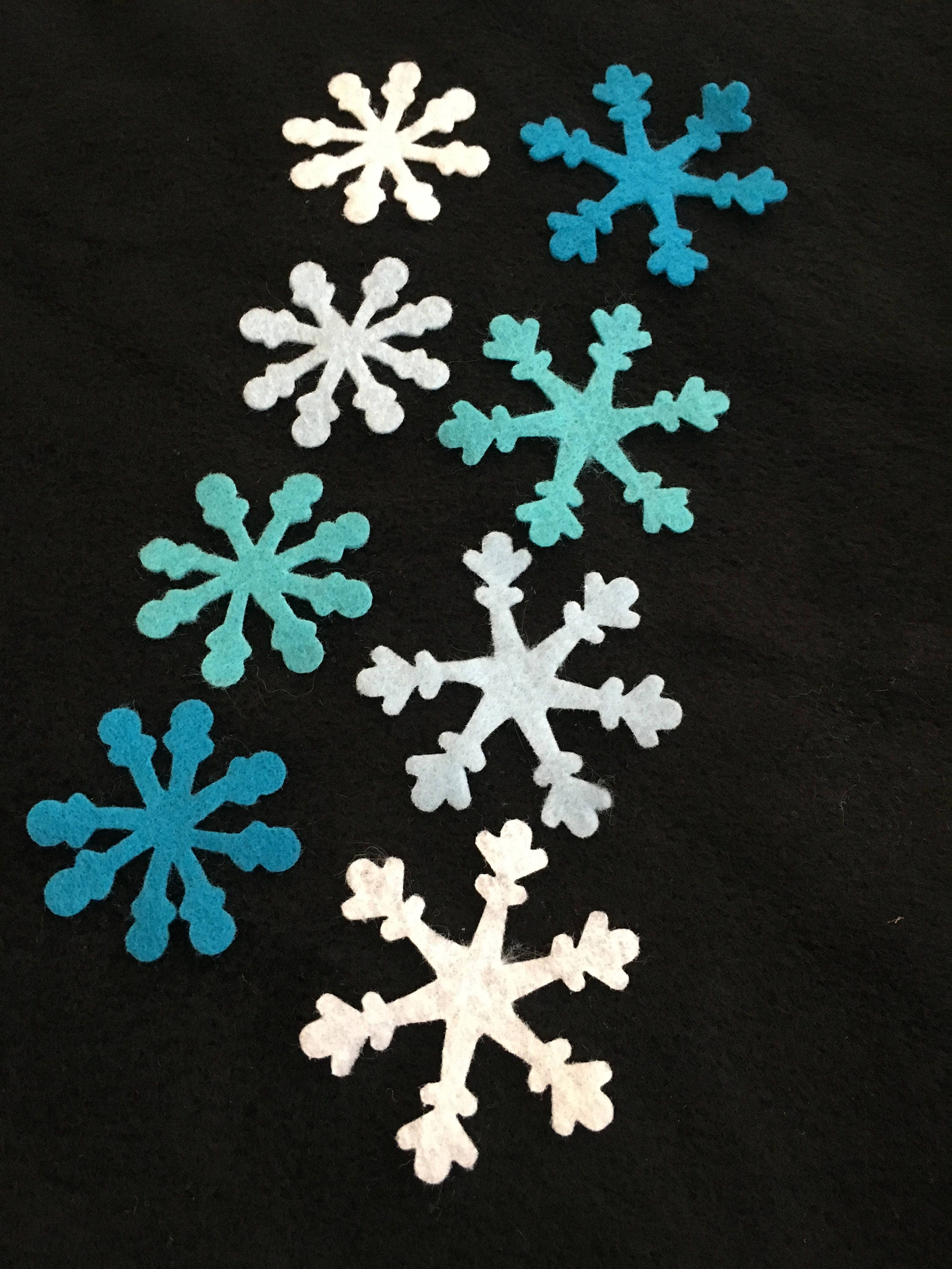 Frozen Inspired Felt Snowflakes-2 Styles Felt - Etsy