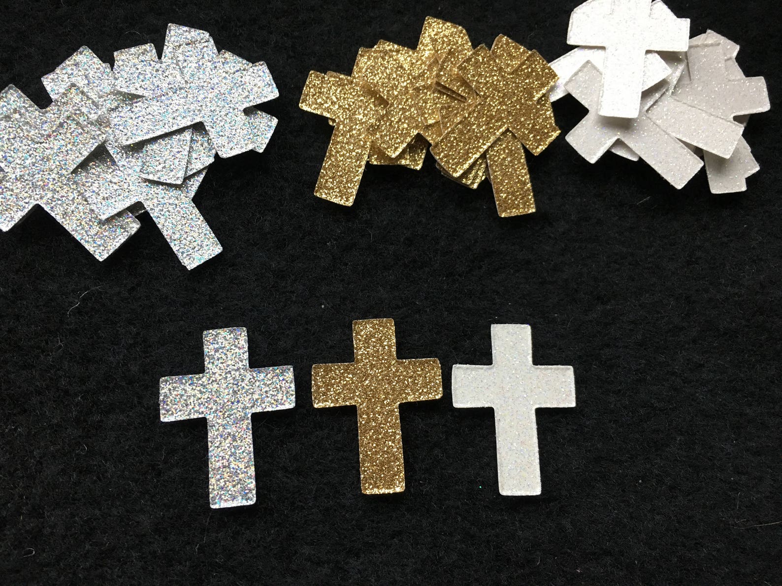 Cross Glitter Stickers-documented Faith Cross Stickers-glitter - Etsy